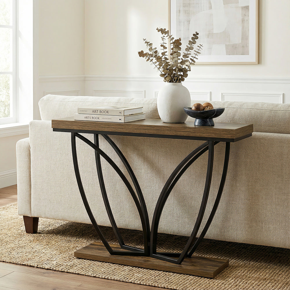 Tribesigns 41.24" Console Table, Industrial Sofa Table for Living Room-Tribesigns