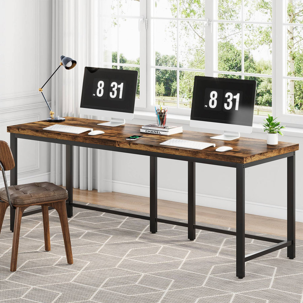 Tribesigns Two Person Desk, 78.7" Double Computer Desk Study Table ...